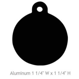 Aluminum LARGE CIRCLE W/TAB Single-sided